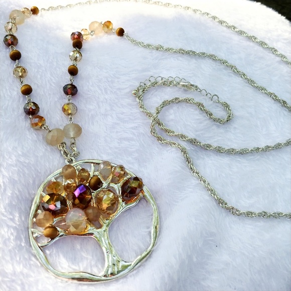 Jewelry | Tree Of Life Rope Chain Statement Necklace | Poshmark